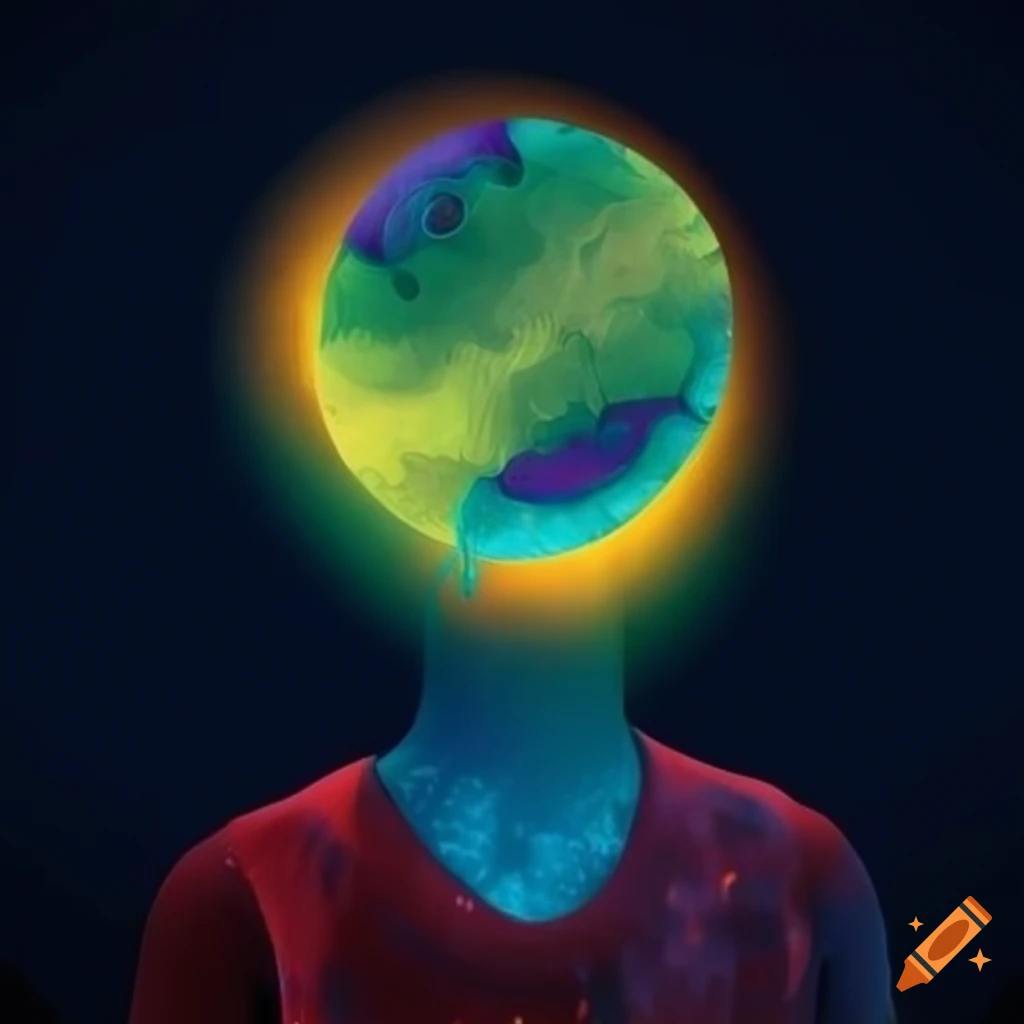 Colorful illustration depicting the meaning of life on Craiyon