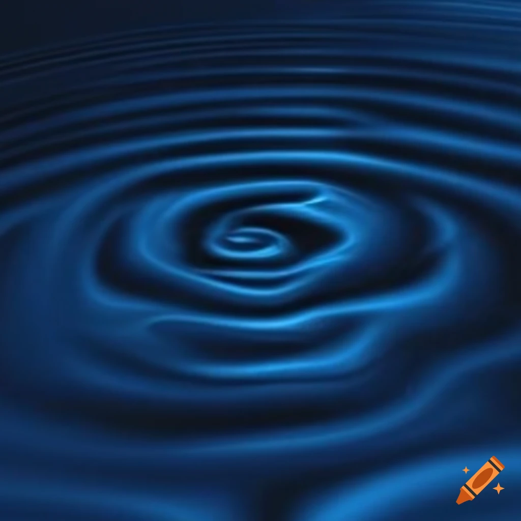 Dark blue ripple pattern creating a sense of depth on Craiyon