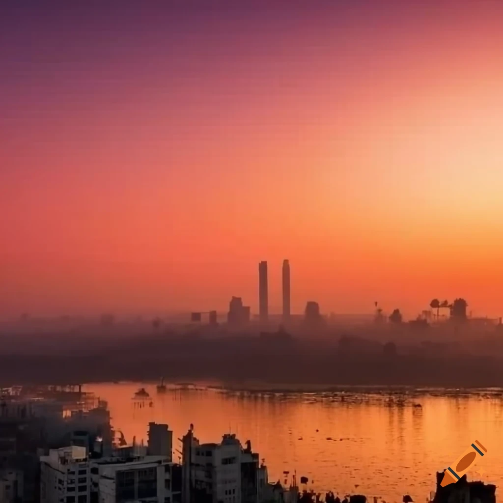 Majestic sunrise over islamabad skyline in pakistan on Craiyon