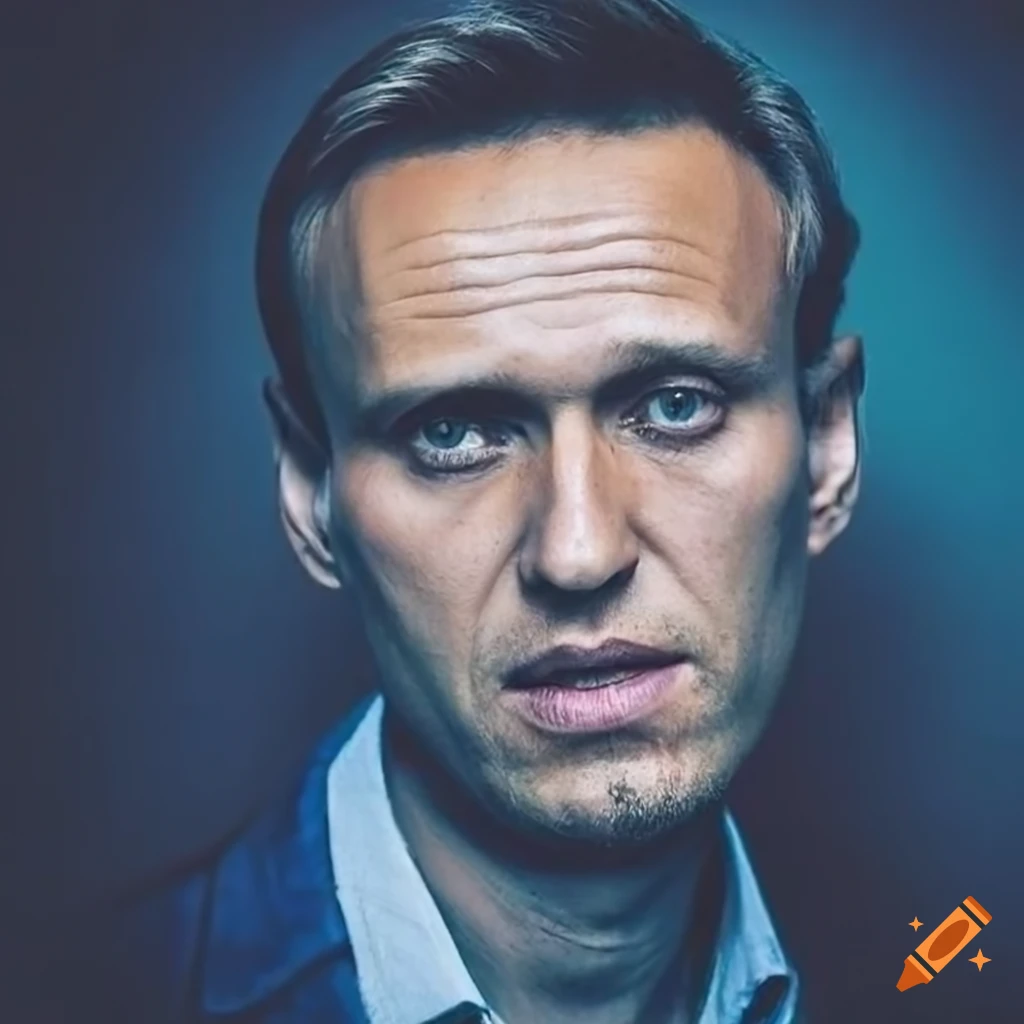 Portrait of alexei navalny in a cinematic fantasy setting on Craiyon