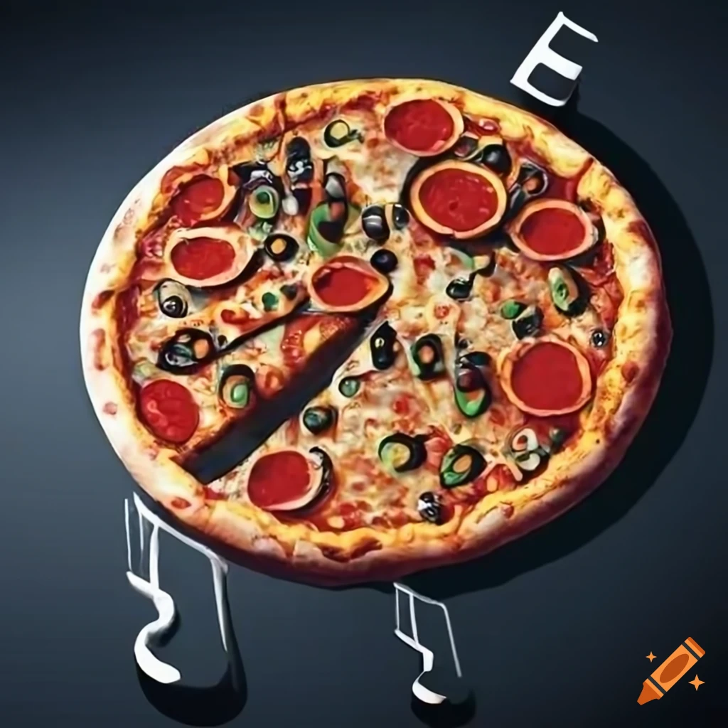 Pizza music on Craiyon