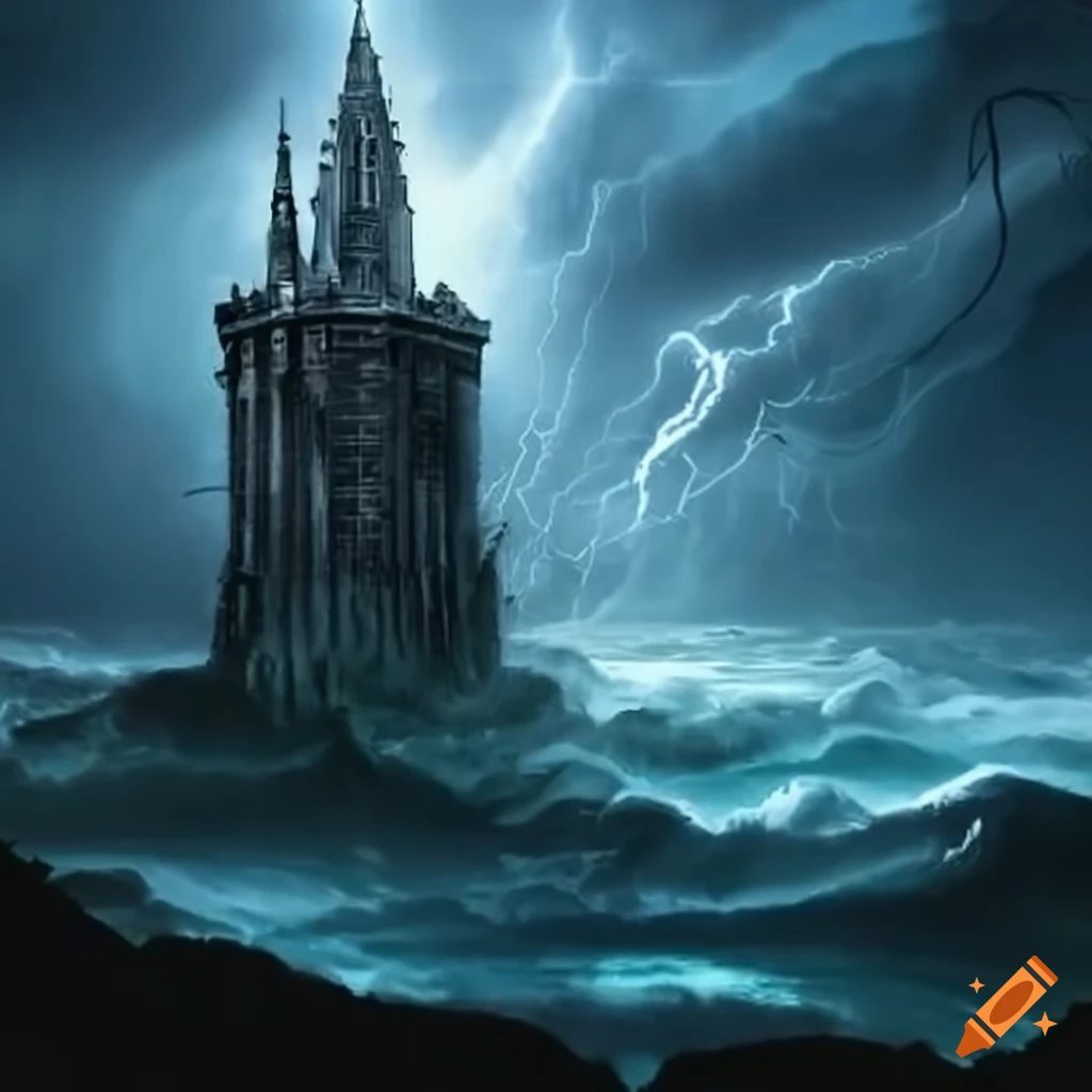 Tower of storms on Craiyon