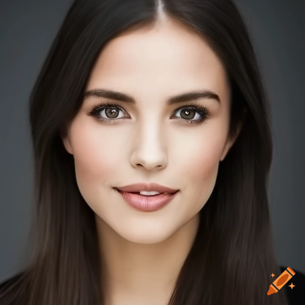 Portrait of a beautiful 25-year-old woman resembling Laura Mennell on Craiyon