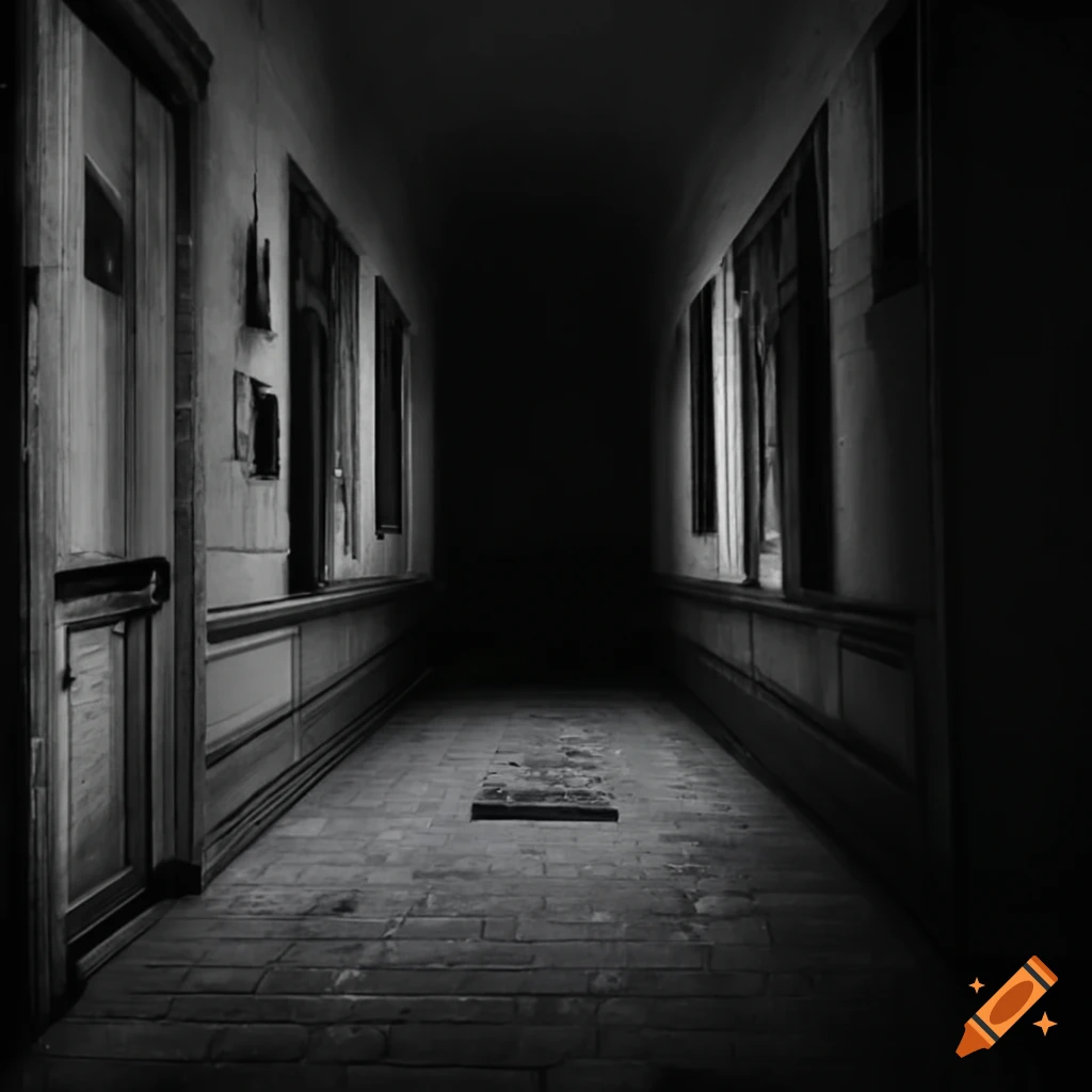 Scary hallway on Craiyon
