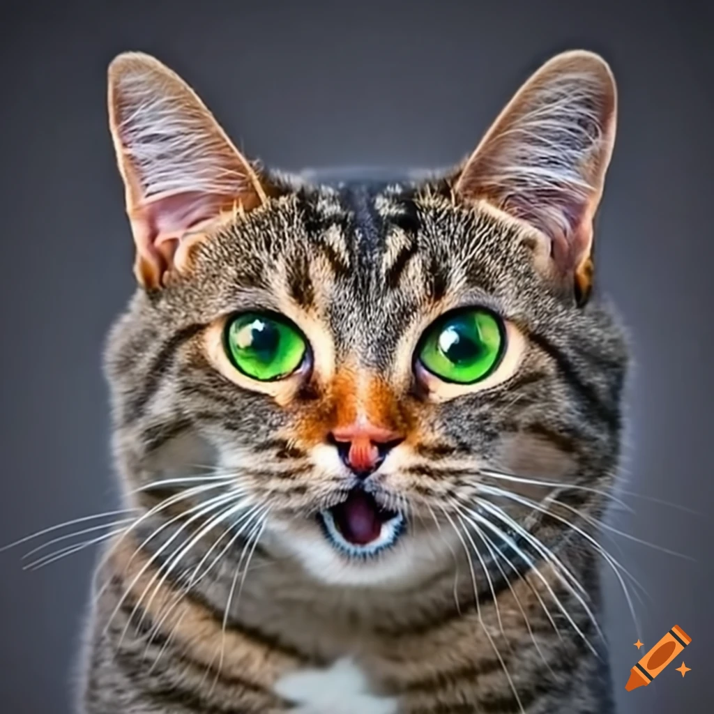 Happy cat on Craiyon