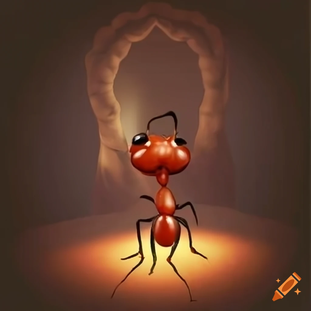 Ant praying to god on Craiyon