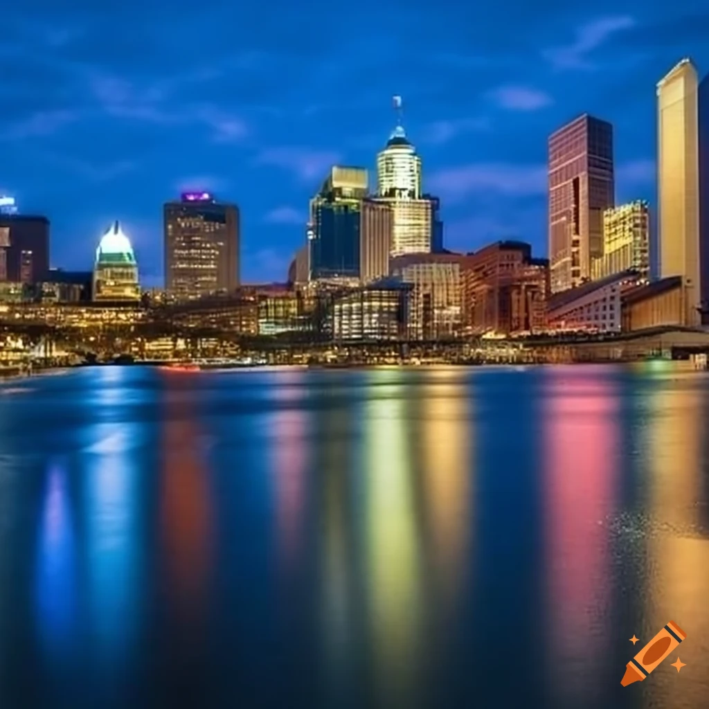 Ohio cityscape view on Craiyon