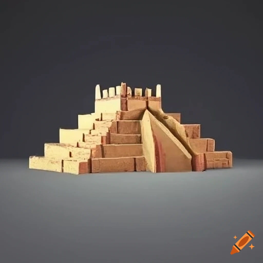 Small ziggurat architecture on Craiyon