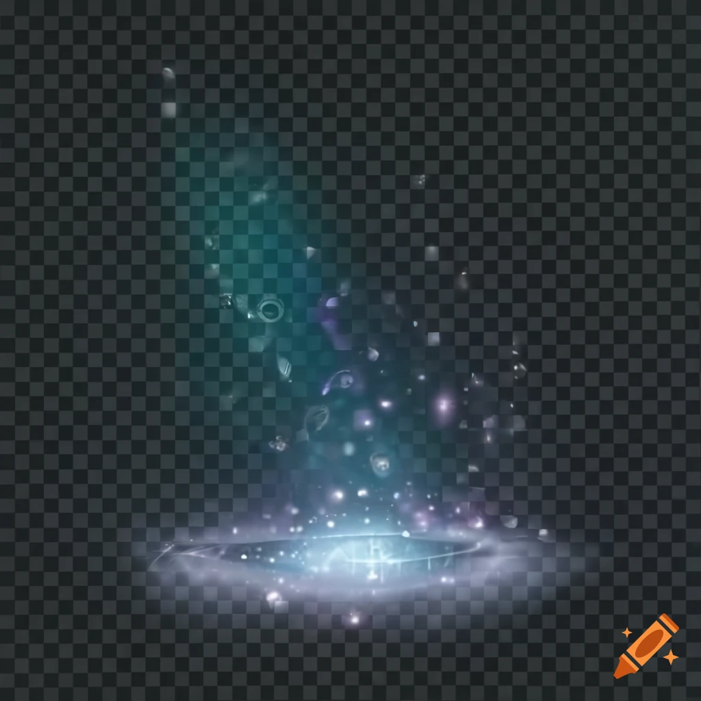 Fairy dust border with transparent background on Craiyon