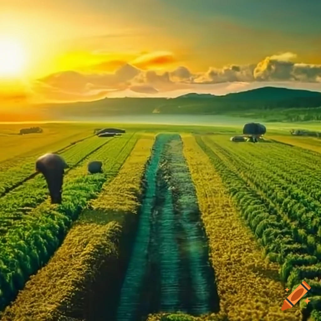 Agriculture field on Craiyon