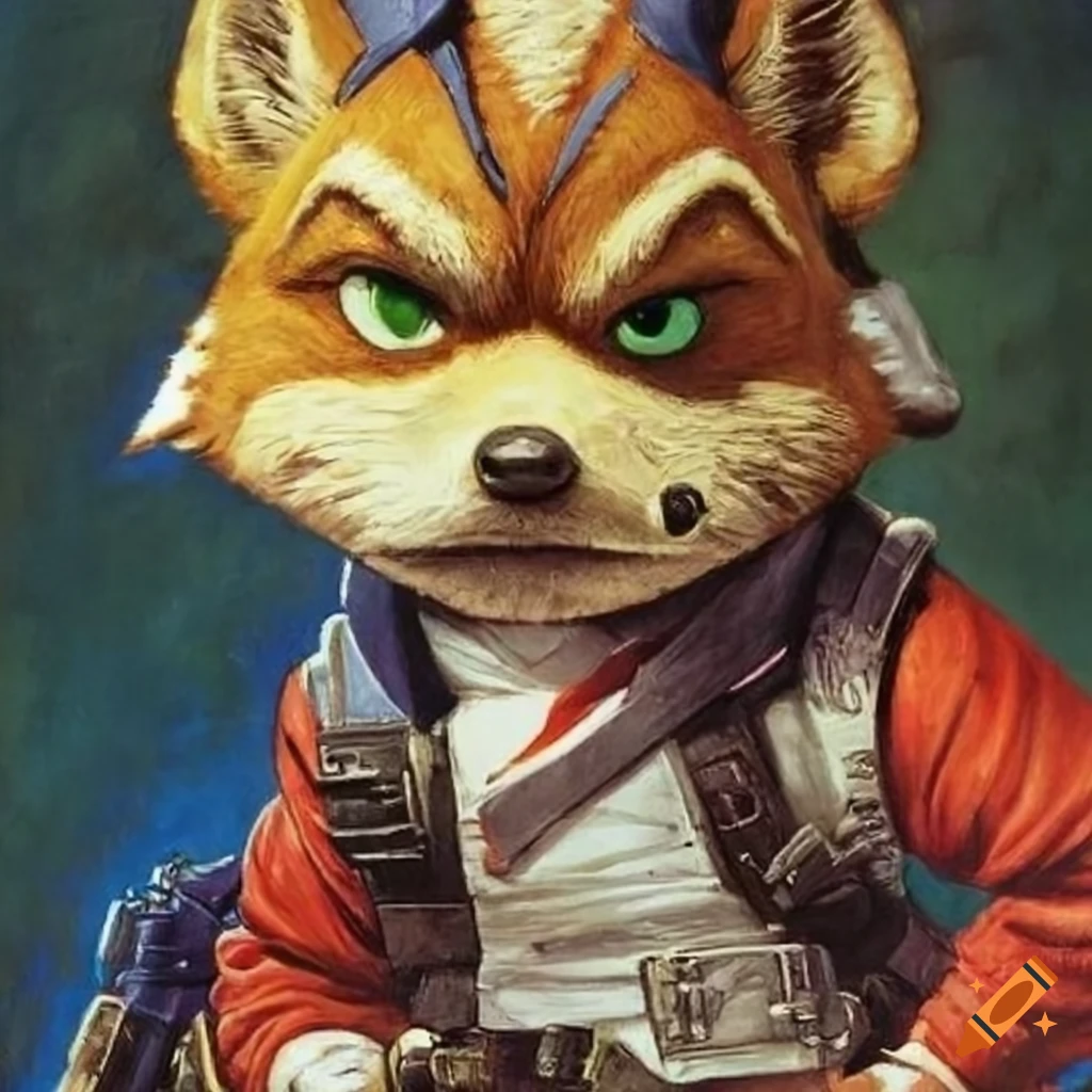 Star fox painting by norman rockwell and james gurney on Craiyon