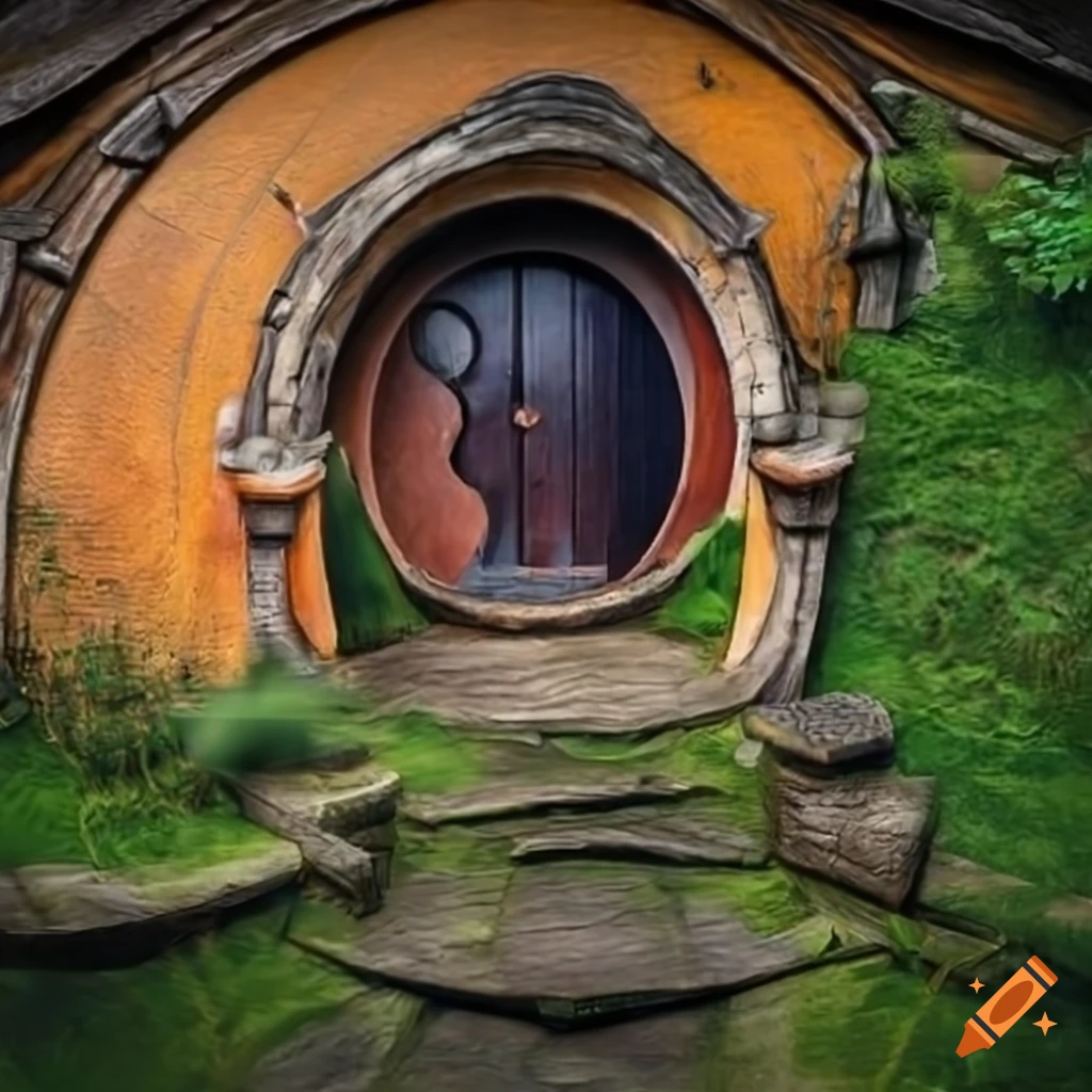 Sci-fi hobbit house on Craiyon