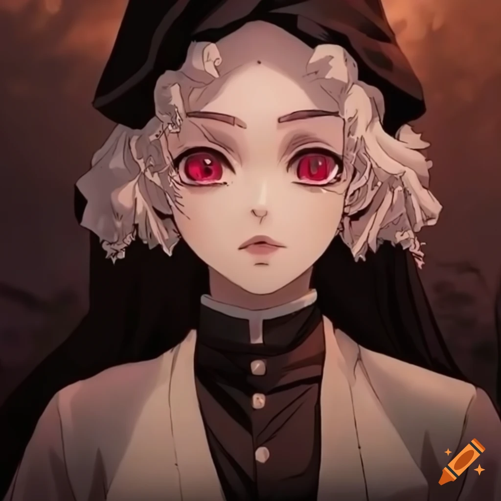 Artwork of muzan's elegant daughter from demon slayer on Craiyon