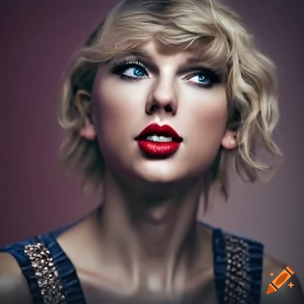 Taylor swift in a mesmerizing state on Craiyon