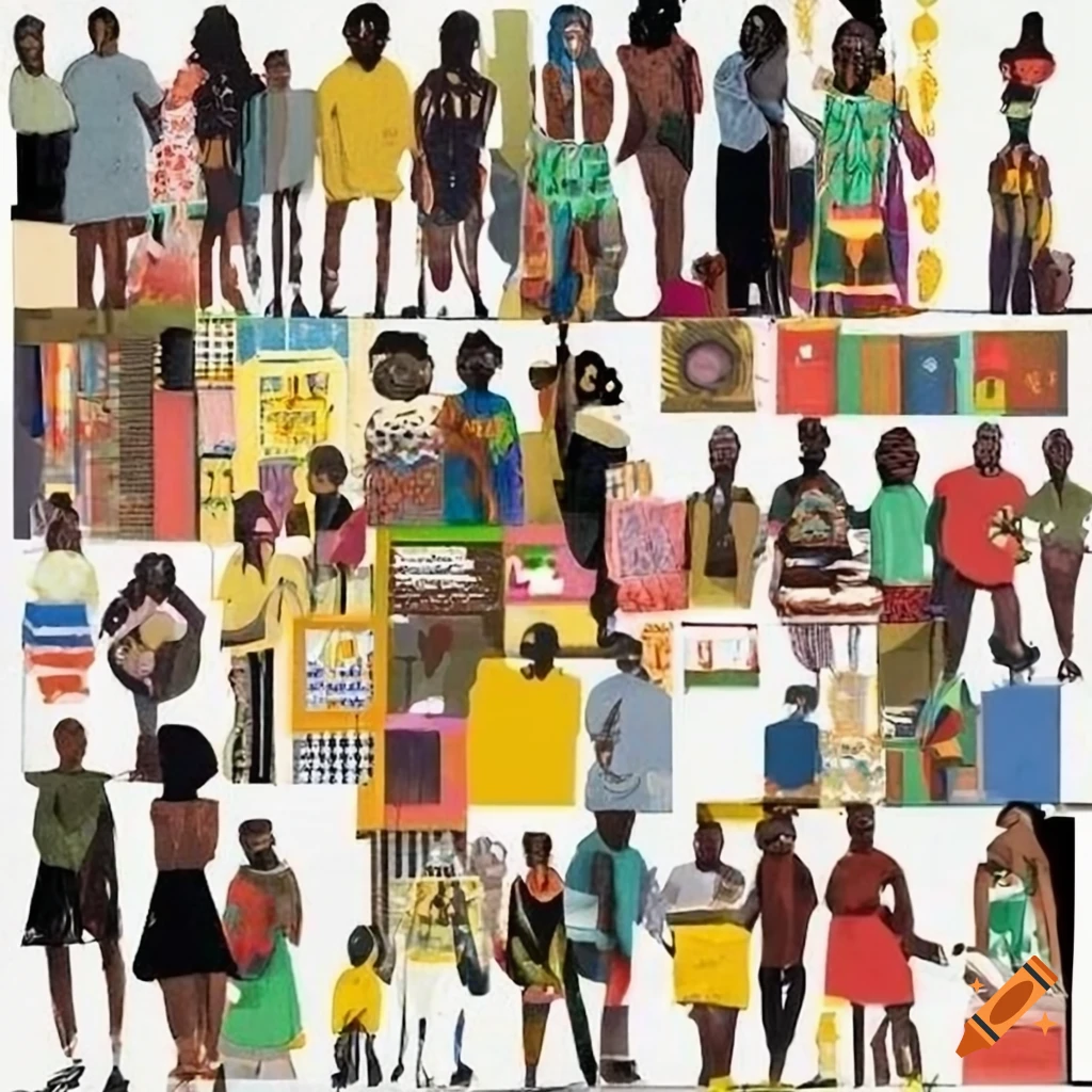Collage showing connections between african american communities and ...