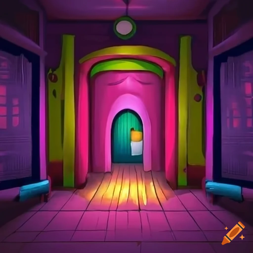 Fun and colorful escape room game on Craiyon