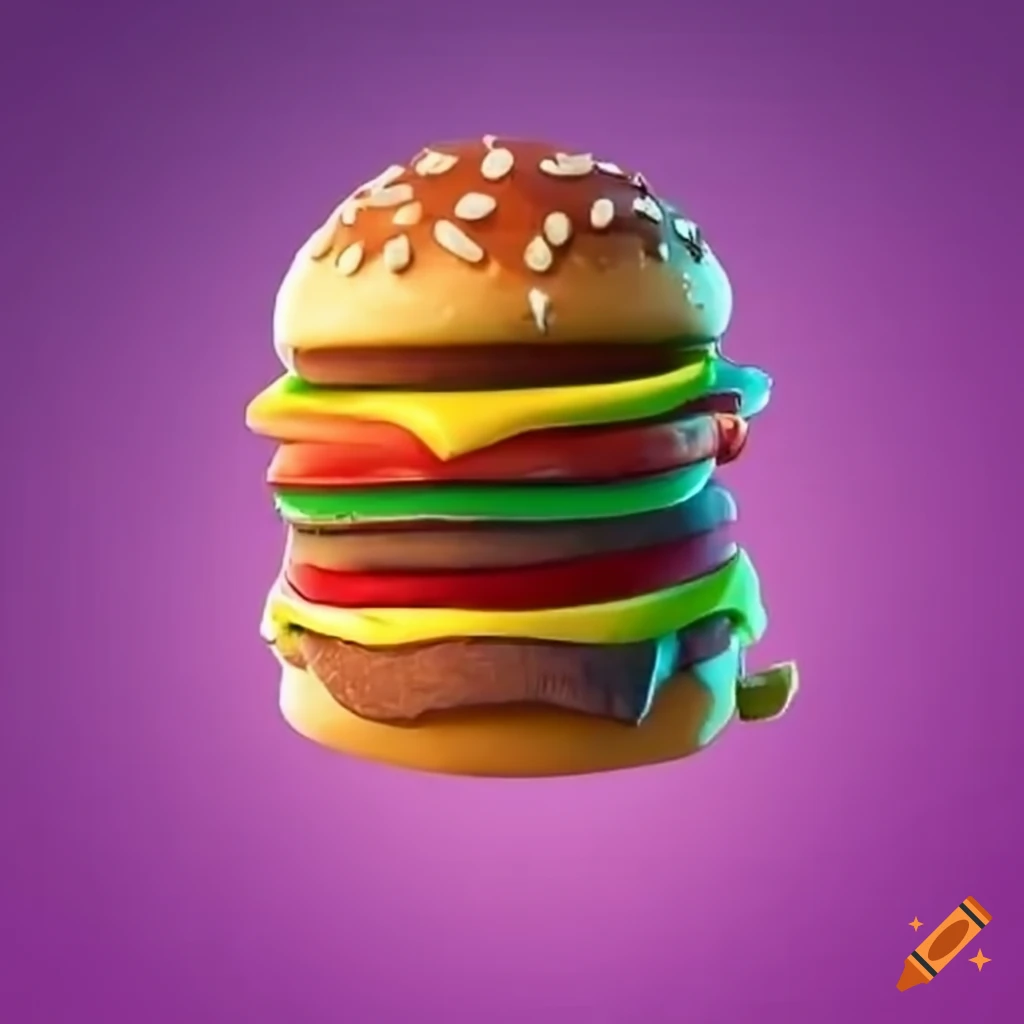 Fortnite burger on Craiyon