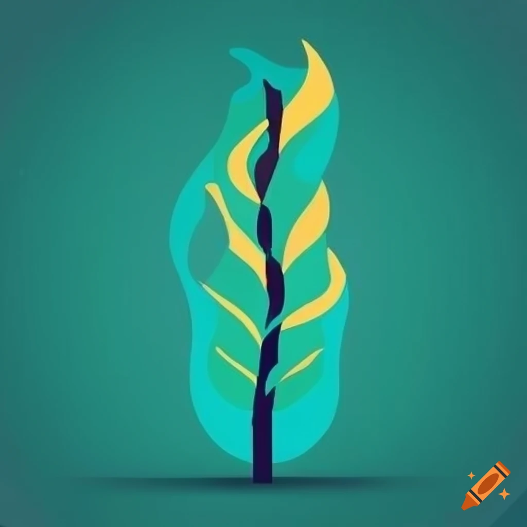 Kelp logo in a flat design on Craiyon