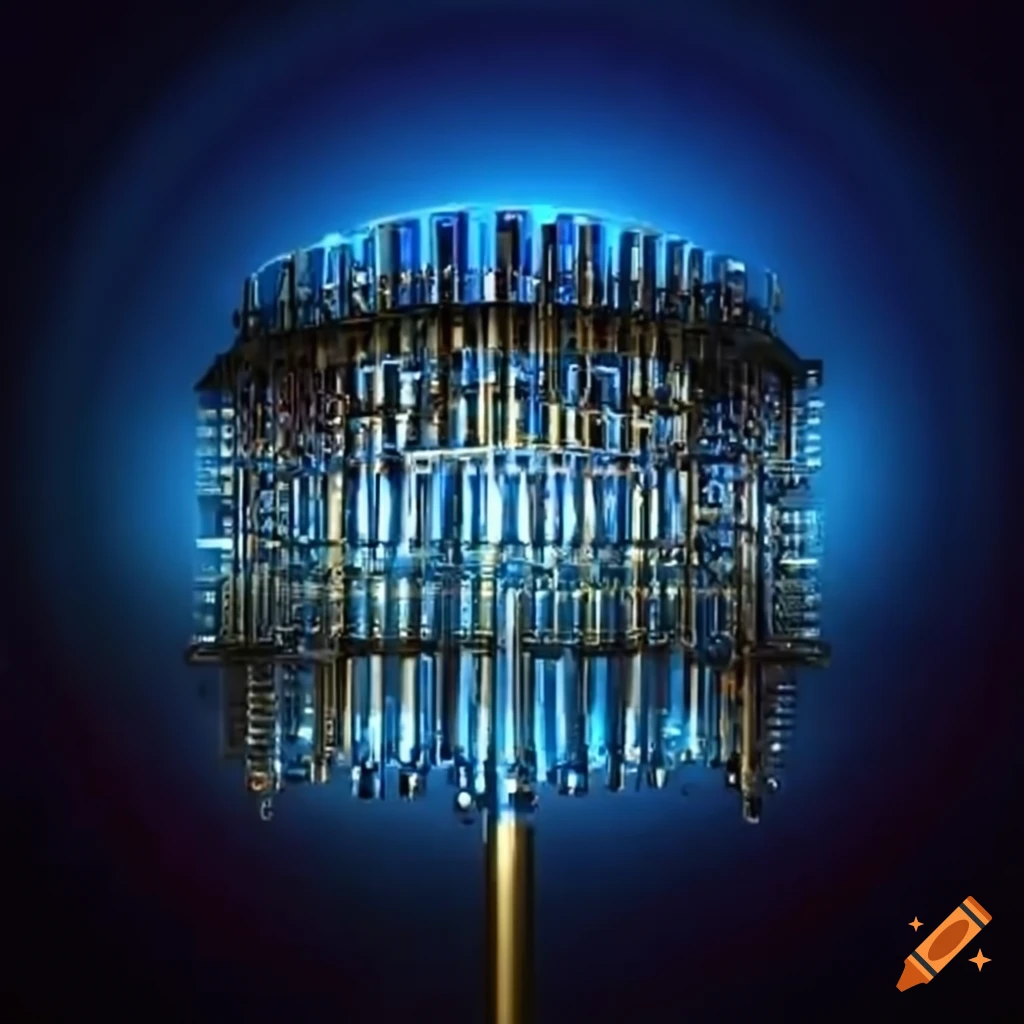 22nd century quantum computing organic morph server on Craiyon