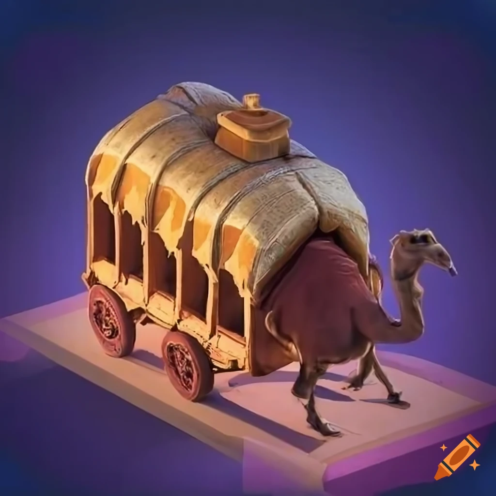 Ancient Arabic Caravan Vintage 70s Velvet Camel Caravan Tapestry