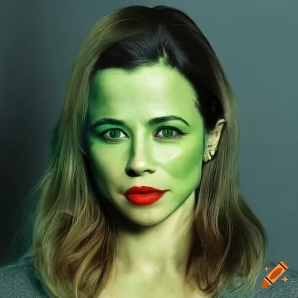 Linda Cardellini As The Green Faced Character The Mask On Craiyon