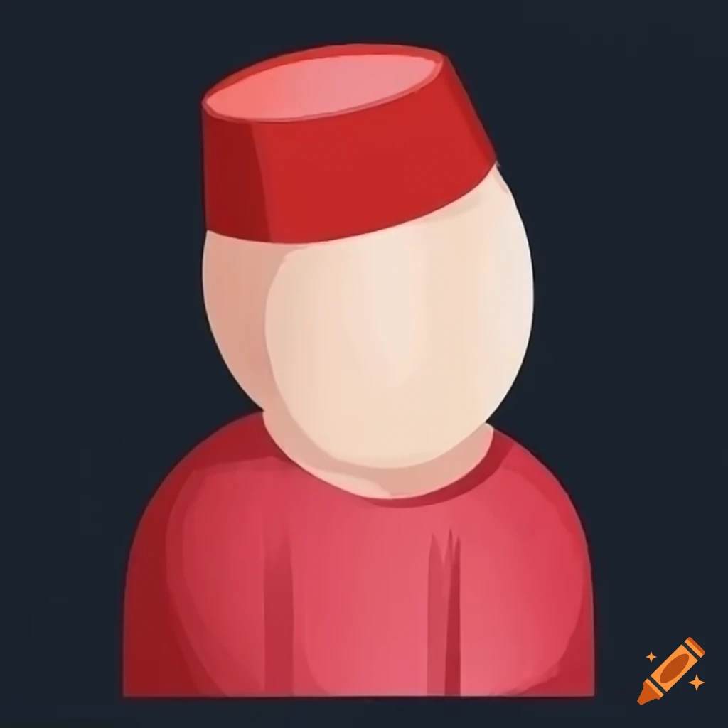 Man in fez hat on Craiyon