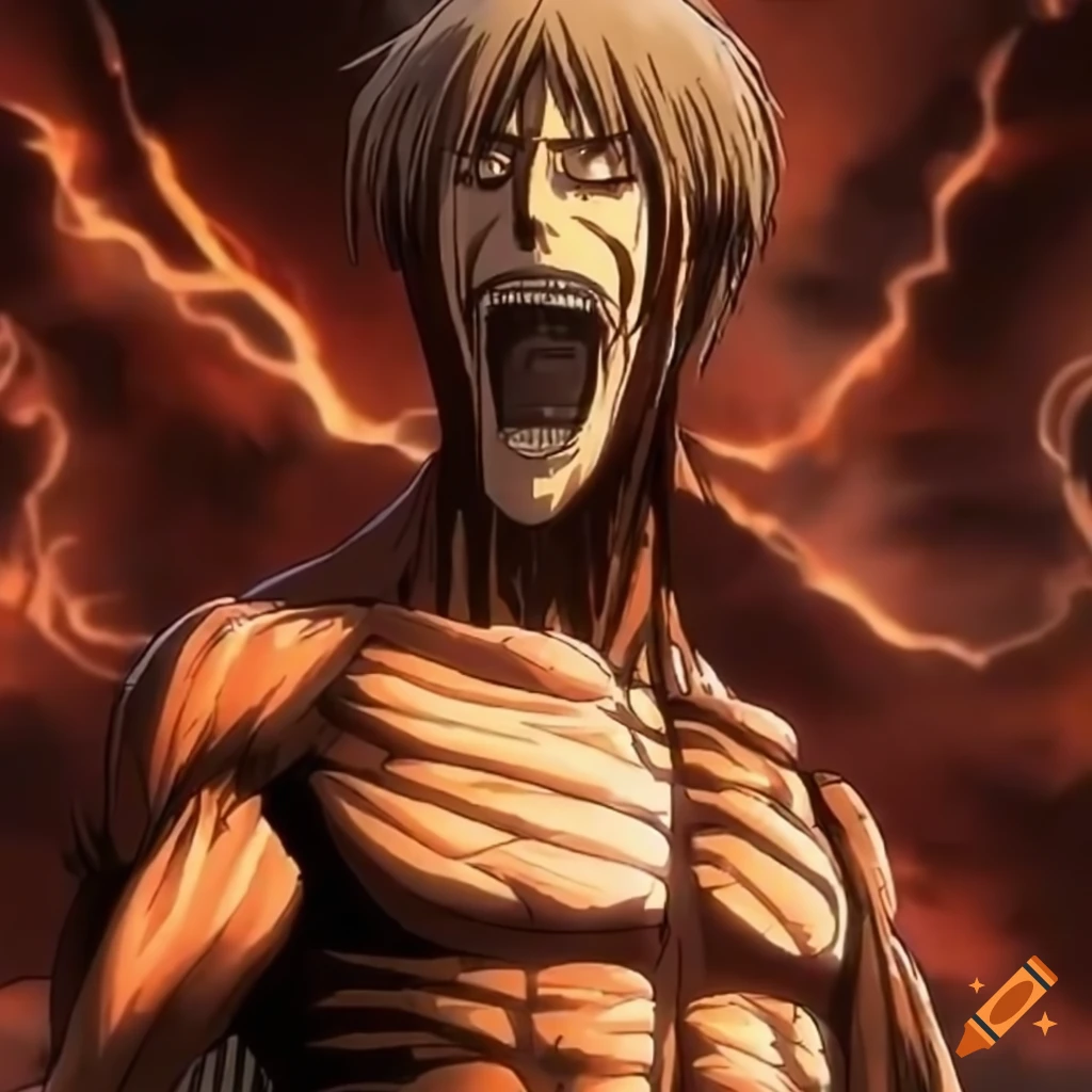 Titan character from attack on titan on Craiyon