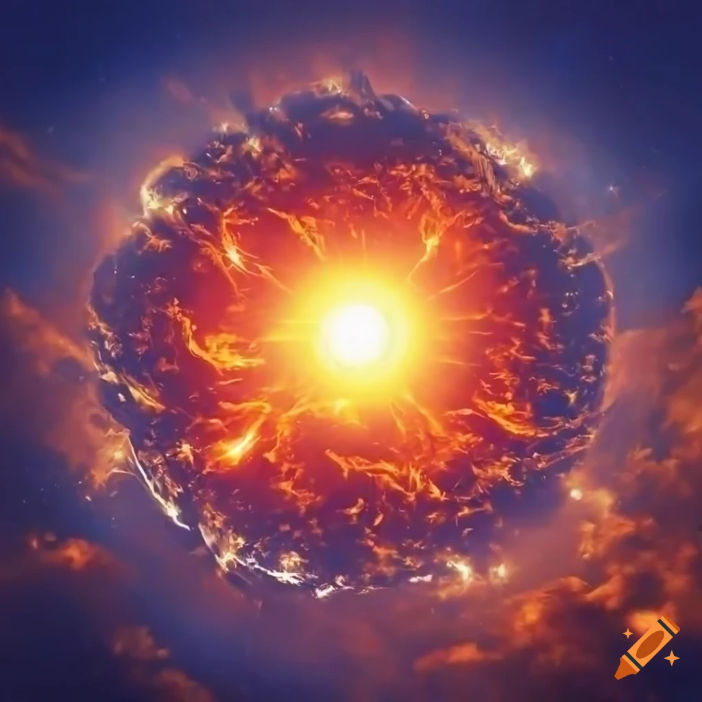 Solar flare in ultra hd fantasy art resolution on Craiyon