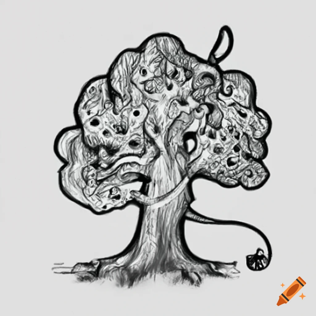 Cute devil trees on Craiyon