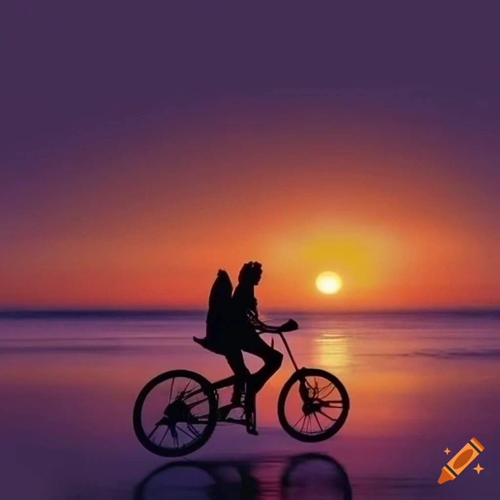 Riding into the sunset on Craiyon