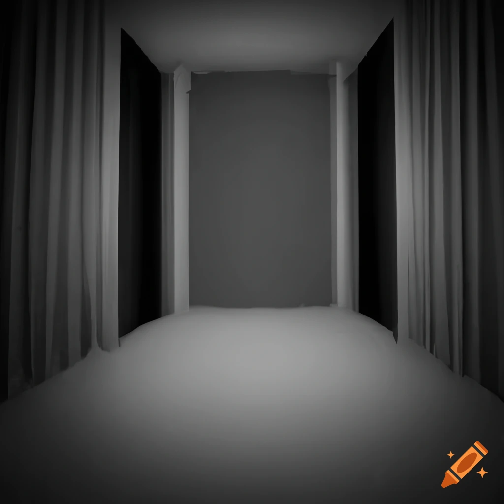 Liminal, empty room at a kids' birthday party with hidden monster on ...