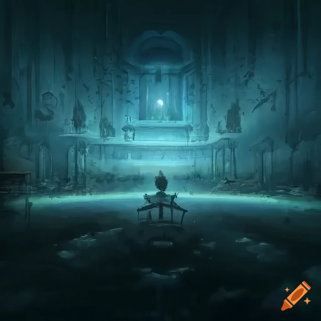 Sad chamber in high-resolution fantasy art on Craiyon