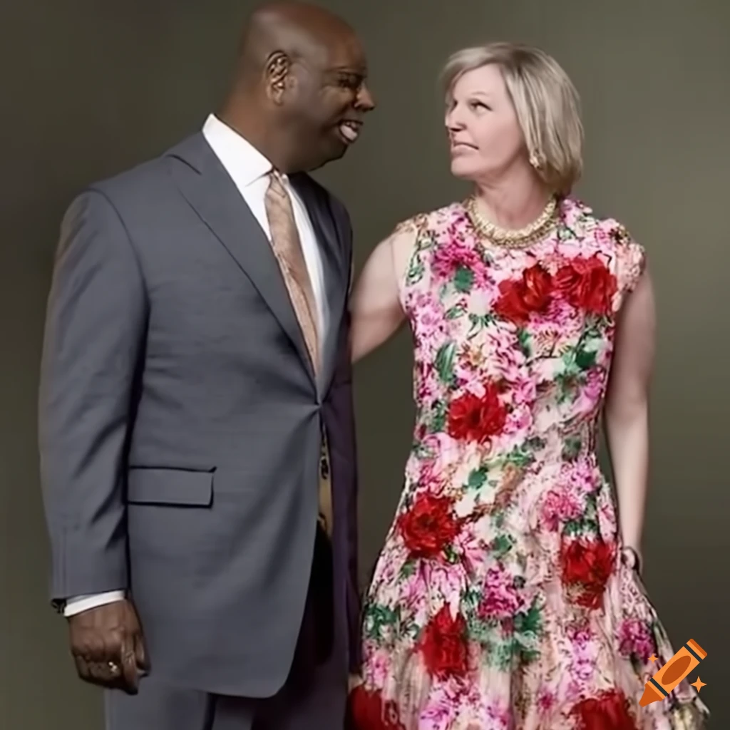 Satirical image of Sen. Tim Scott and Sen. Lindsey Graham in floral ...