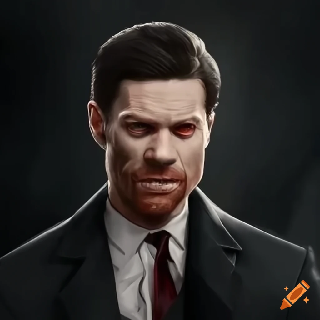 Captivating vampire character design inspired by xabi alonso with an ...