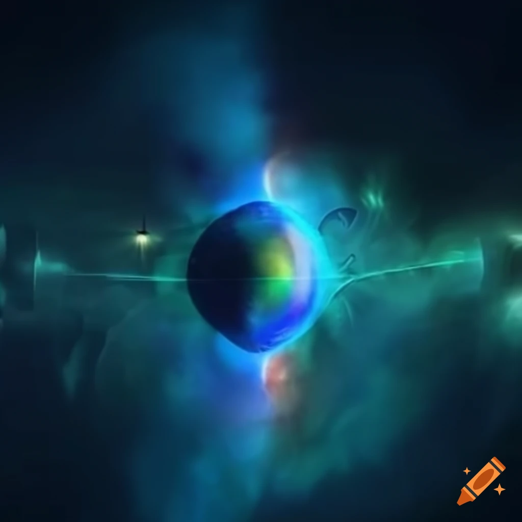 Artistic representation of the 4th dimension on Craiyon