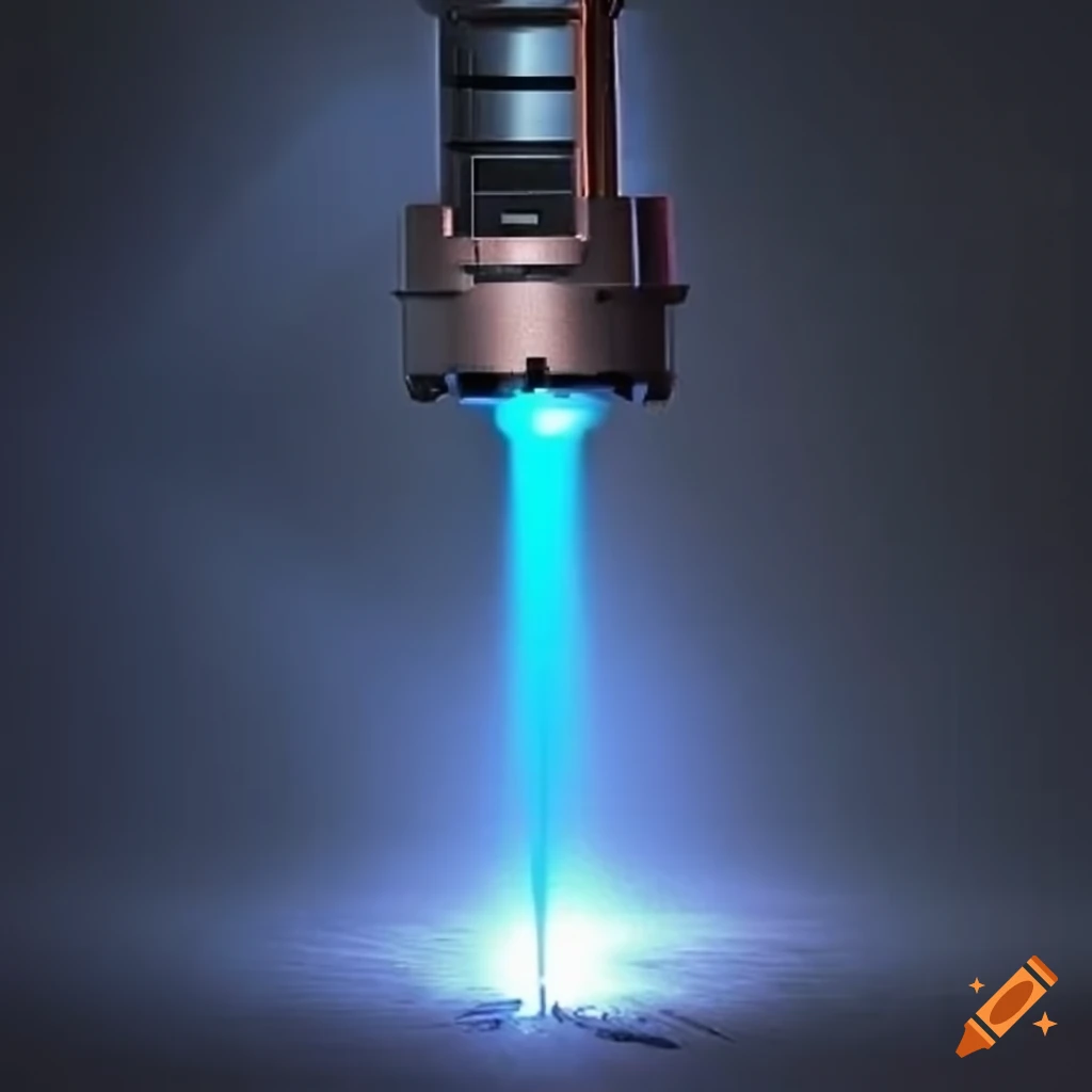 Mining laser on Craiyon