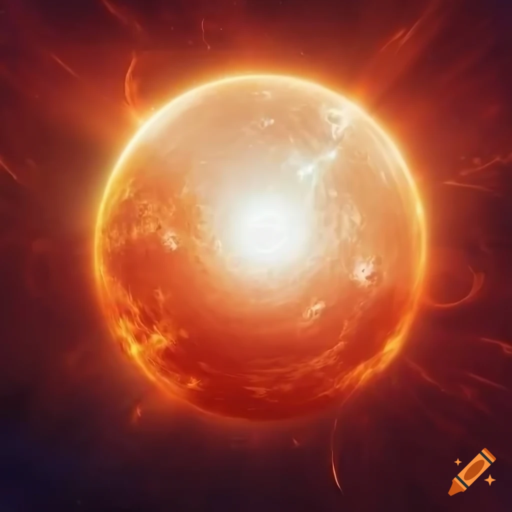 Solar flare in ultra HD fantasy art resolution on Craiyon