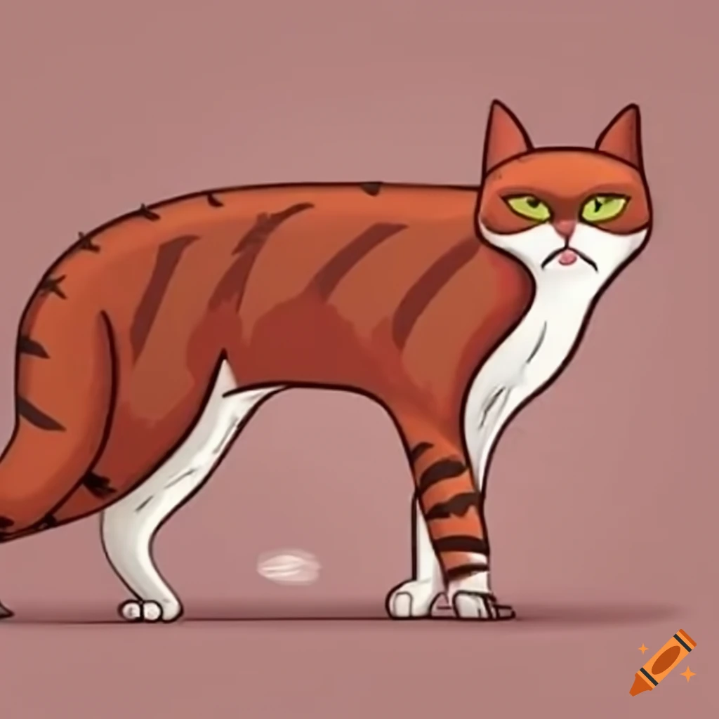 Red tailless cat on Craiyon