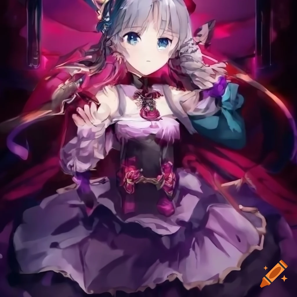 Arcaea game art illustration featuring hikari and tairitsu on Craiyon