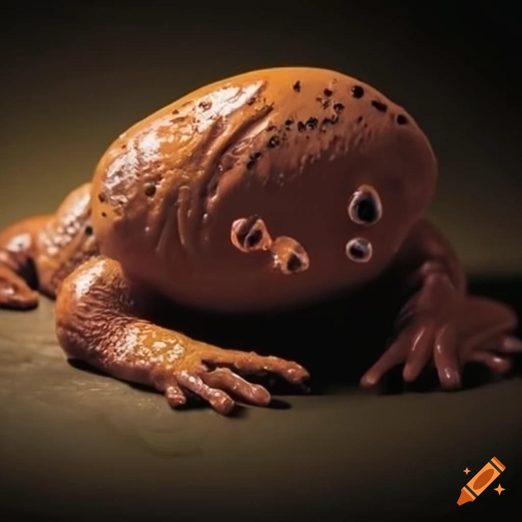 Dirty brown slime creature on Craiyon