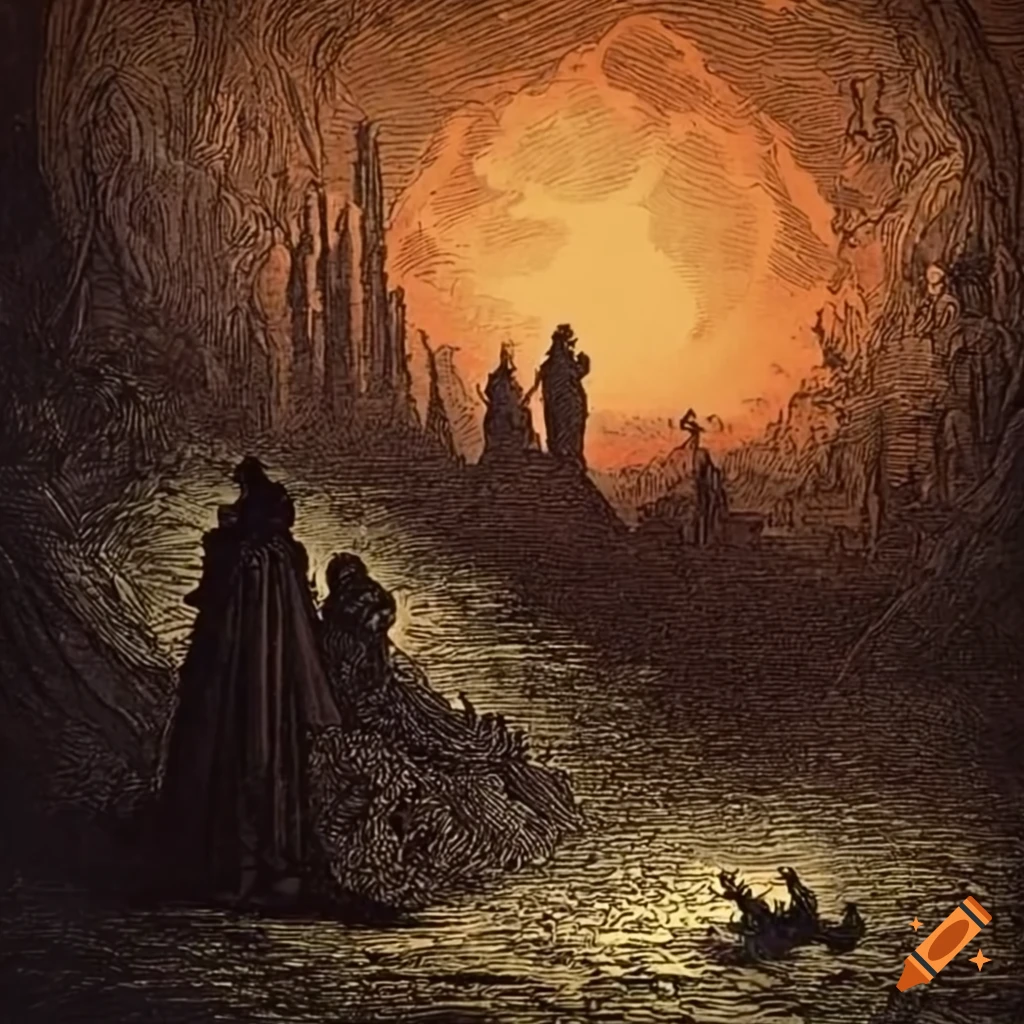 Scene from van helsing movie in the style of gustave doré on Craiyon