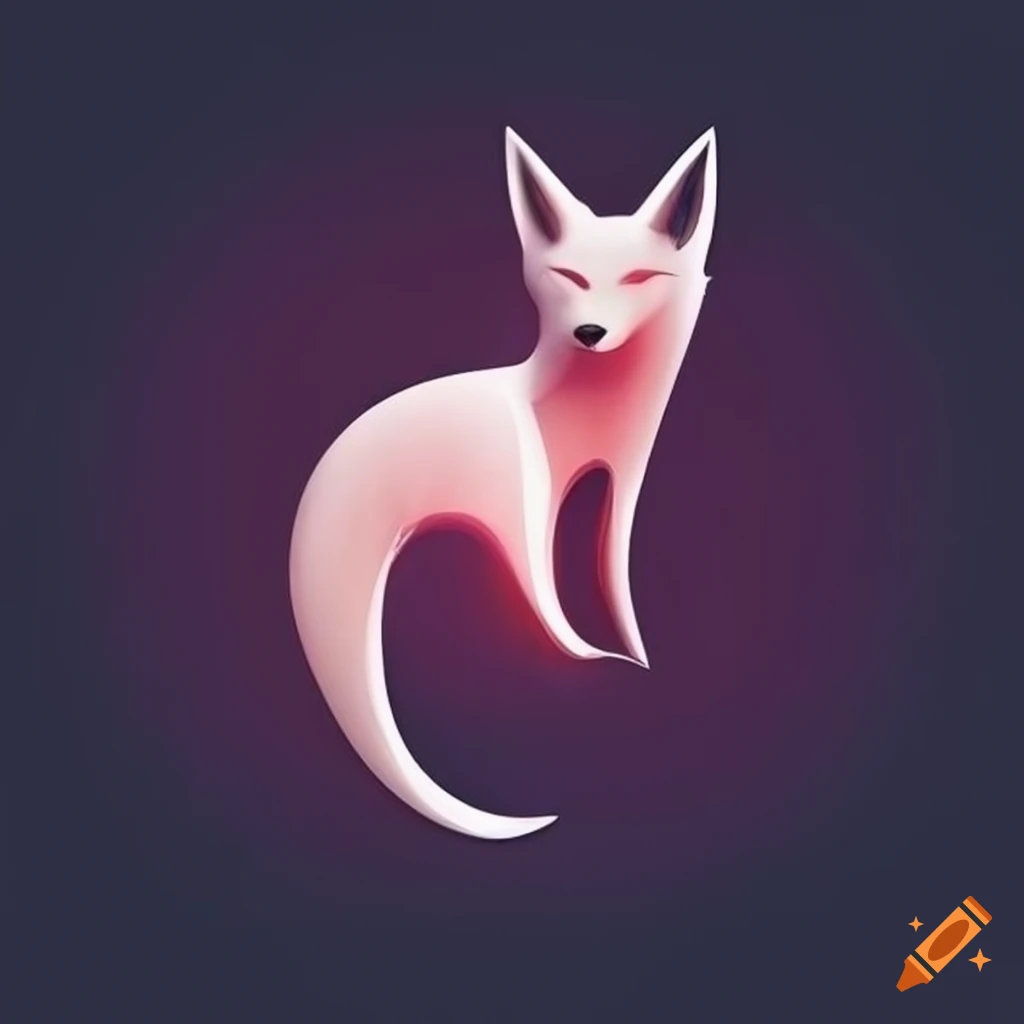 Fox-shaped logo design on Craiyon