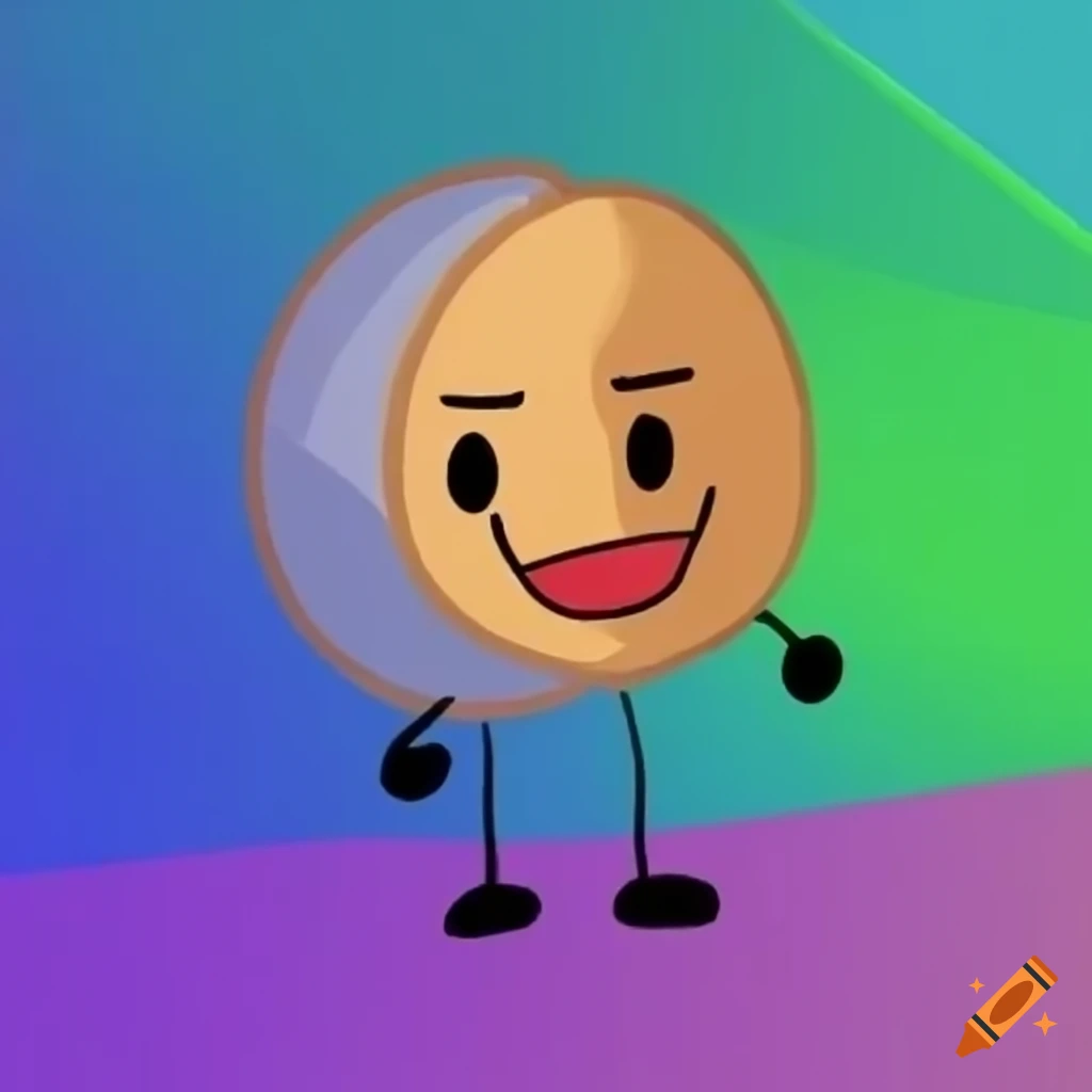 Animated objects from bfdi dancing colorfully on Craiyon