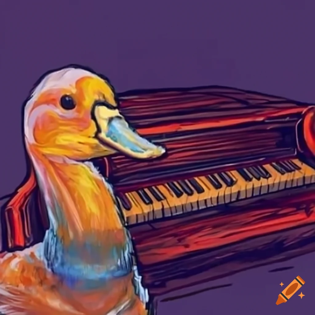 Duck Playing Piano On Craiyon