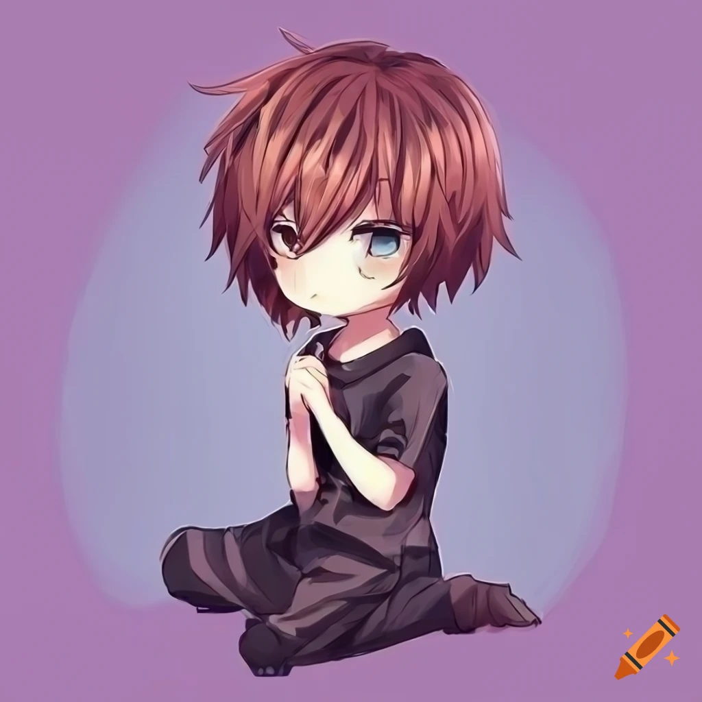 Chibi anime boy character on Craiyon