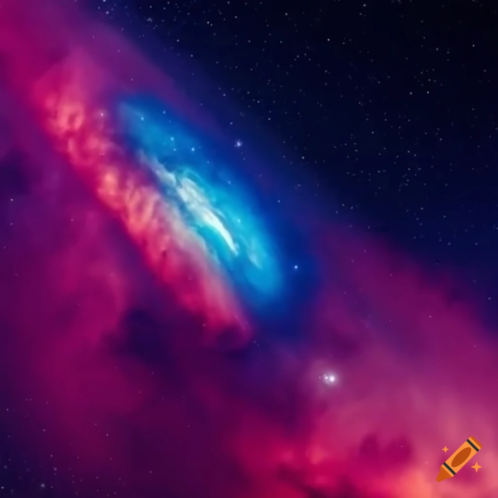 Sleek aircraft soaring through a star-filled intergalactic sky on Craiyon