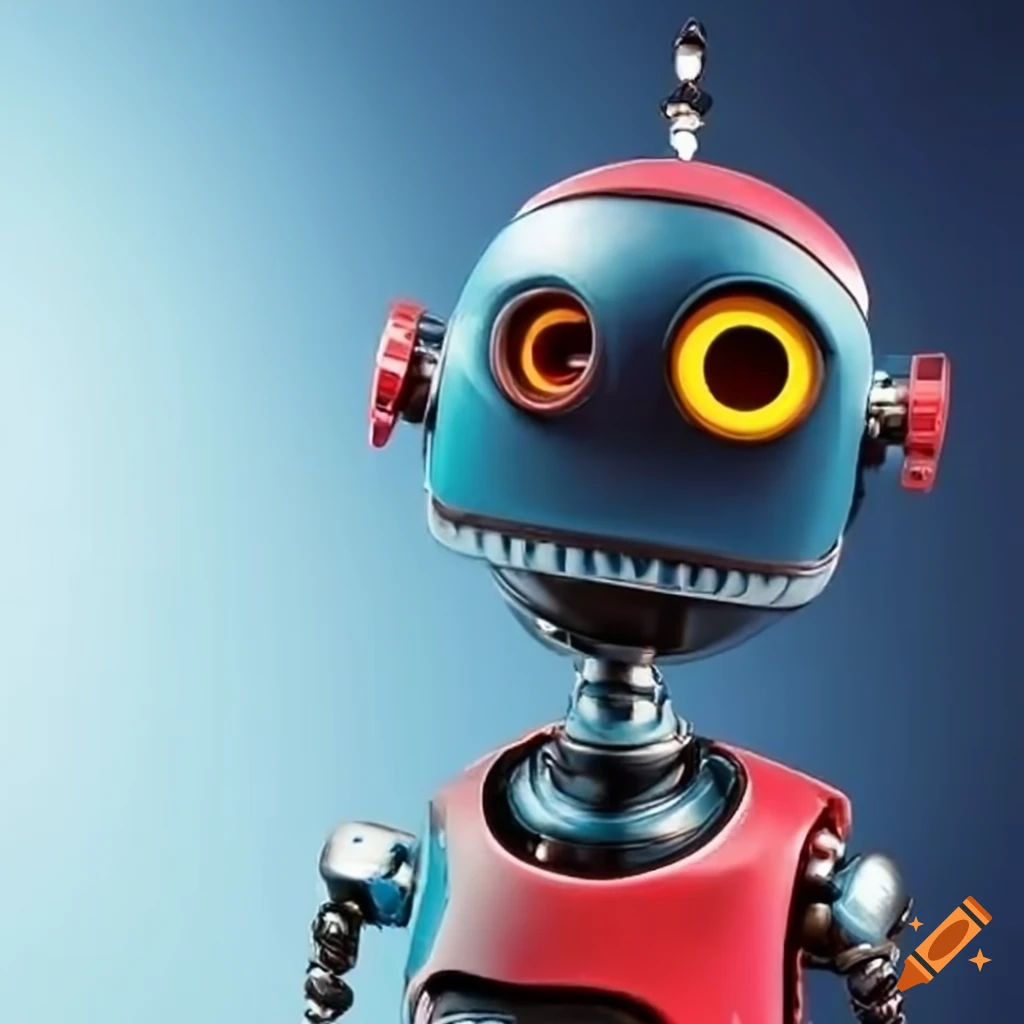 Funny robot on Craiyon