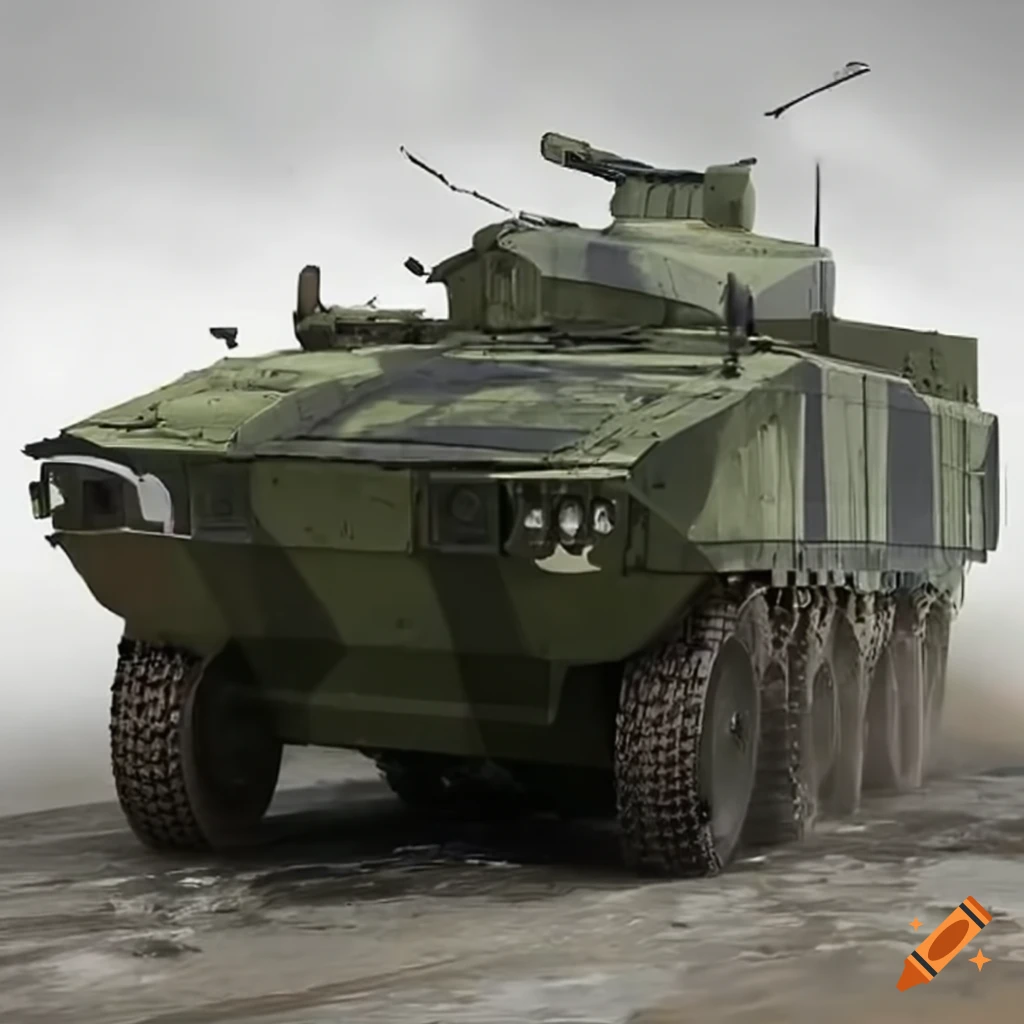 Russian military vehicles on Craiyon