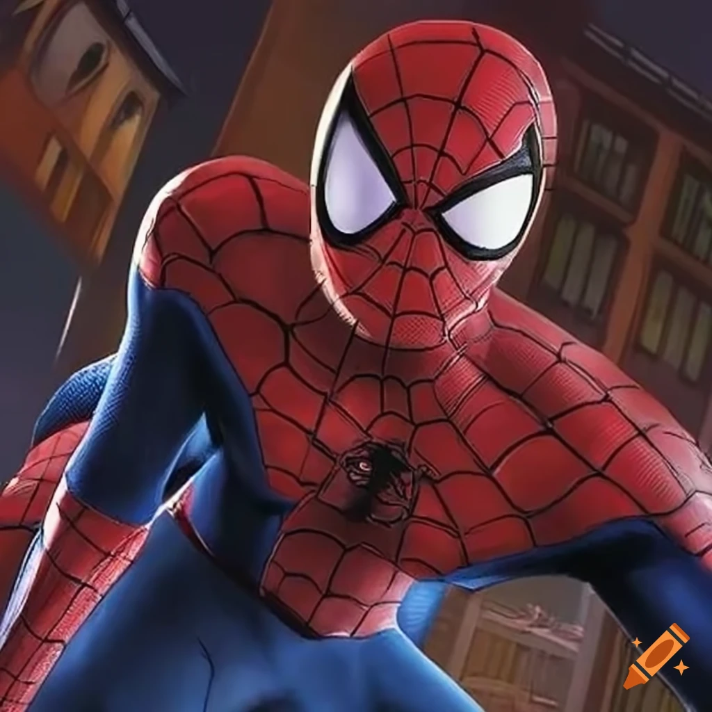 Spider-man character on Craiyon