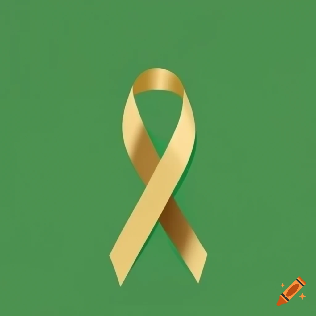 Illustration of intertwined gold and green ribbons symbolizing support ...